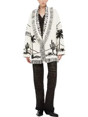Alanui Icon Cashmere-blend Cardigan - White