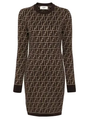 FENDI FENDI Zucca Monogram Minidress