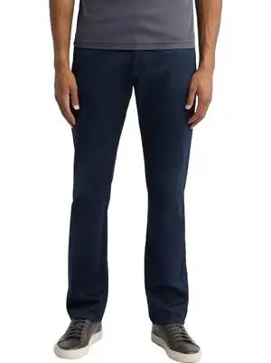 Johnston & Murphy Straight-leg Stretch Pima Cotton Pants - Navy