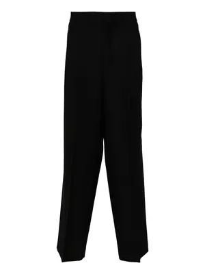 Ami Pleat-detail Trousers - Black