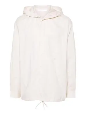 Helmut Lang Hooded Shirt - Neutrals