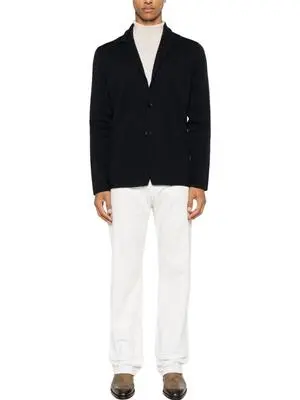 ROBERTO COLLINA Knitted Blazer - Blue