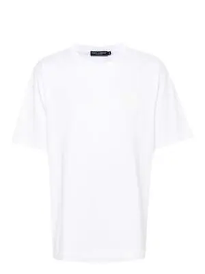 Dolce & Gabbana Logo-tag Cotton T-shirt - White