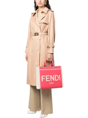Fendi Logo-print Tote - Pink