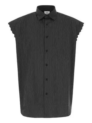 Vetements Ribbed Poplin Shirt - Black