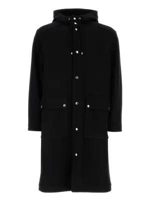 Aspesi Buttoned Parka - Black
