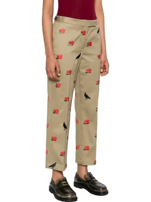 Thom Browne Mid-rise Twill Trousers - Neutrals