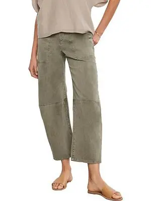 Velvet By Graham & Spencer Brylie Curved Knee Pants - Axe Green
