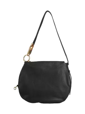 Burberry Calfskin Hobo Bag - Black
