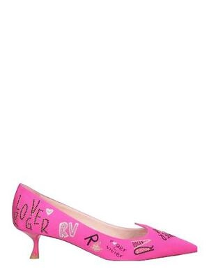 ROGER VIVIER Pumps In Textile Fibers Fuchsia