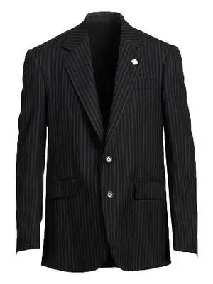 LARDINI Blazer Size Wool - Black