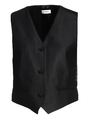 Sandro Tailored Vest - Black