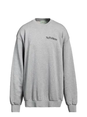 Aries Printed Cotton Sweatshirt - Grey