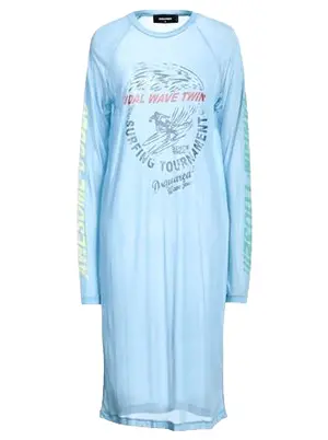 Dsquared2 Midi T-shirt Dress - Blue