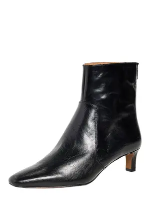 Madewell Dimes Kitten Heel Boots - True Black