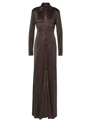 TOM FORD Jersey Maxi Dress - Brown