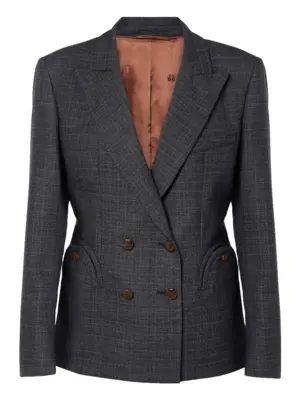 BLAZÉ MILANO Blazé Milano Hunley Charmer Checked Wool Blazer