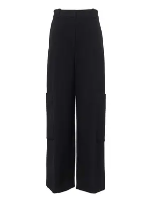 Khaite Caiton Straight Trousers - Black