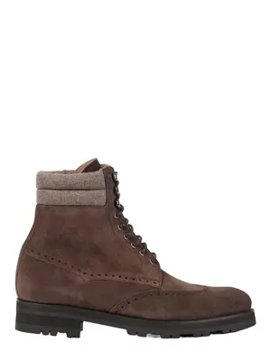 Manolo Blahnik Sapele Lace-up Boots - Brown