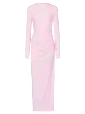 Magda Butrym Floral-appliqué Gown - Pink