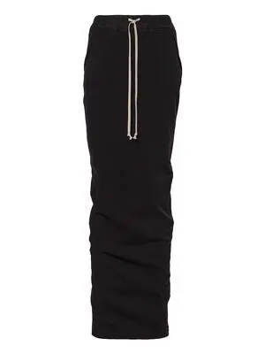 Rick Owens Pillar Denim Skirt - Black