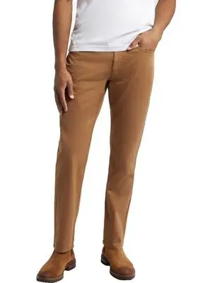 Johnston & Murphy Straight Leg Stretch Pima Cotton Pants - Camel