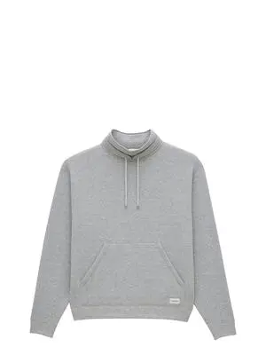 Saint Laurent Cotton High-neck Sweatshirt - Grey