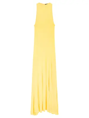 Jacquemus La Robe Maille Sculta Fine-knit Maxi Dress - Yellow Light