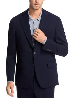 Vince Stretch Wool Unstructured Slim Fit Suit Jacket - Navy