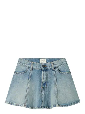 HAIKURE Margaux Organic Denim Mini Skirt - Blue