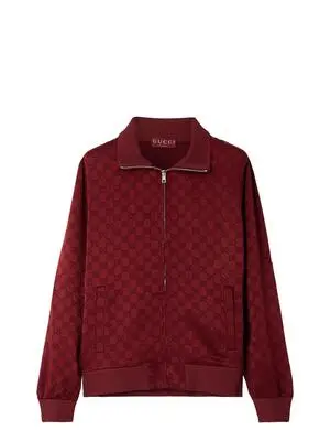 Gucci Satin-jacquard Track Jacket - Burgundy