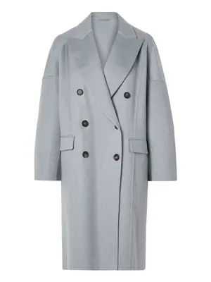 Brunello Cucinelli Double-breasted Coat - Blue