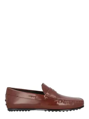 TOD'S Loafers Leather Driving Shoes - Brown