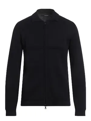 LARDINI Knitted Cardigan Blue