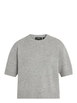 THEORY Theory Cashmere Cropped T-Shirt