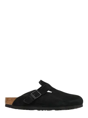 BIRKENSTOCK BIRKENSTOCK Boston Suede Clogs Black