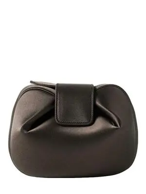 Gabriela Hearst Soft Demi Clutch - Brown