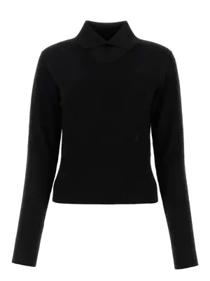 JIL SANDER Roll Neck Long-sleeve Sweater - Black