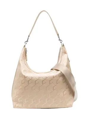 Mcm Aren Monogram Jacquard Tote Bag - Neutrals