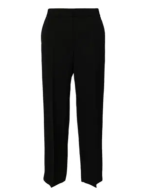 JIL SANDER Straight-leg High-waist Trousers - Black