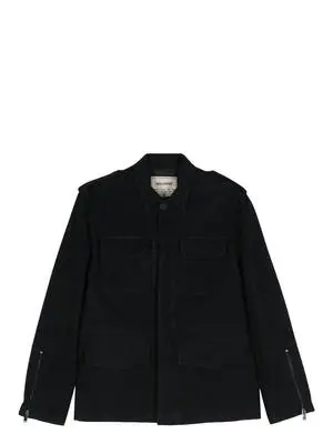 Zadig&Voltaire Keegan Moleskine Cotton Jacket - Blue