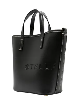 Stella McCartney Logo Bucket Bag - Black