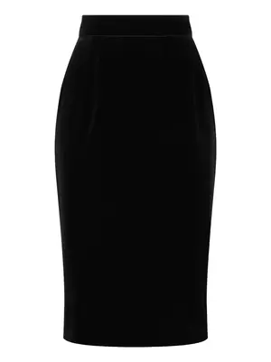 DOLCE & GABBANA Dolce & Gabbana Velvet Knee-length Skirt