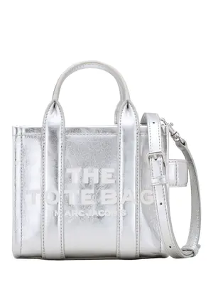 Marc Jacobs Crossbody Metallic Tote - Silver