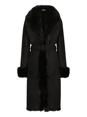 Dolce & Gabbana Belted Coat - N0000 Black