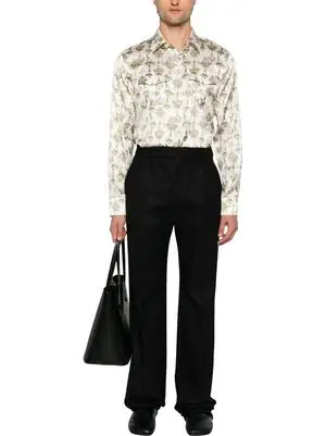Givenchy Chandelier-print Silk Shirt - Neutrals