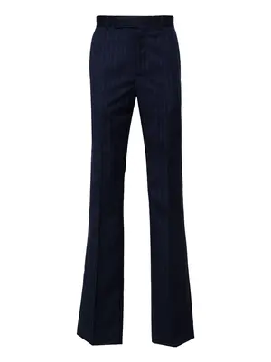 Givenchy Striped Wool Trousers - Blue