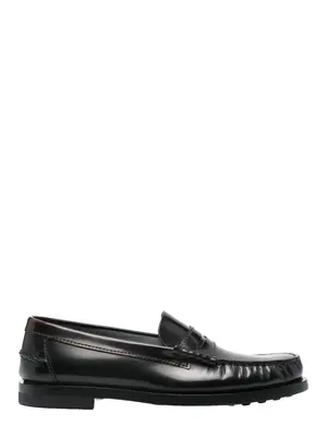 TOD'S Gathered-detail Loafers - Brown