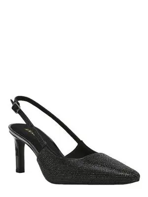 Anne Klein Rosel Slingback Pump - Black Crystal