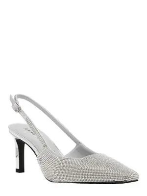 Anne Klein Rosel Slingback Pump - Silver Crystal